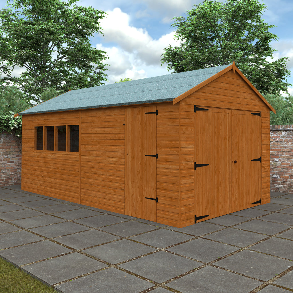 Timber Garage – Secure Parking & Storage with Full-Height Double Doors ...
